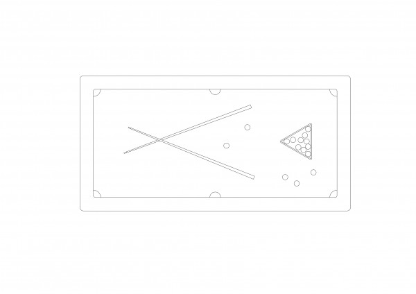 FREE POOL TABLE CAD BLOCK – DWG, DXF, PDF FORMAT | FREE CADS