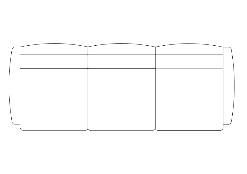 Free Sofa top view CAD Block – DWG, DXF, PDF Format - FreeCADS