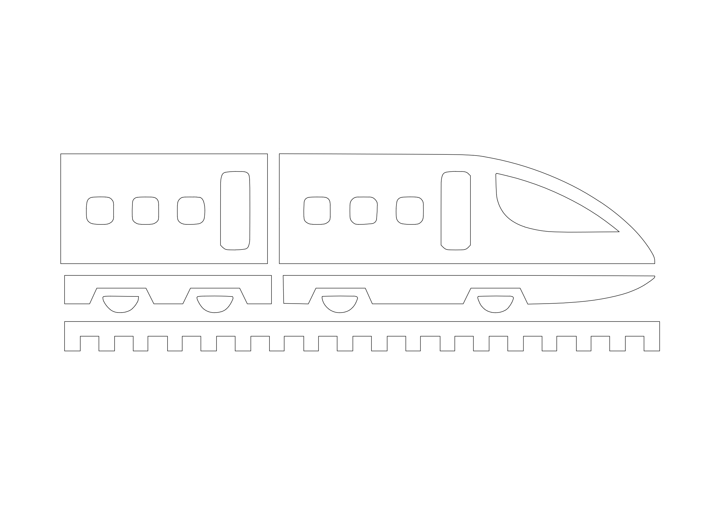 Free Train Symbol CAD Block Icon – DWG, DXF, PDF Format - FreeCADS