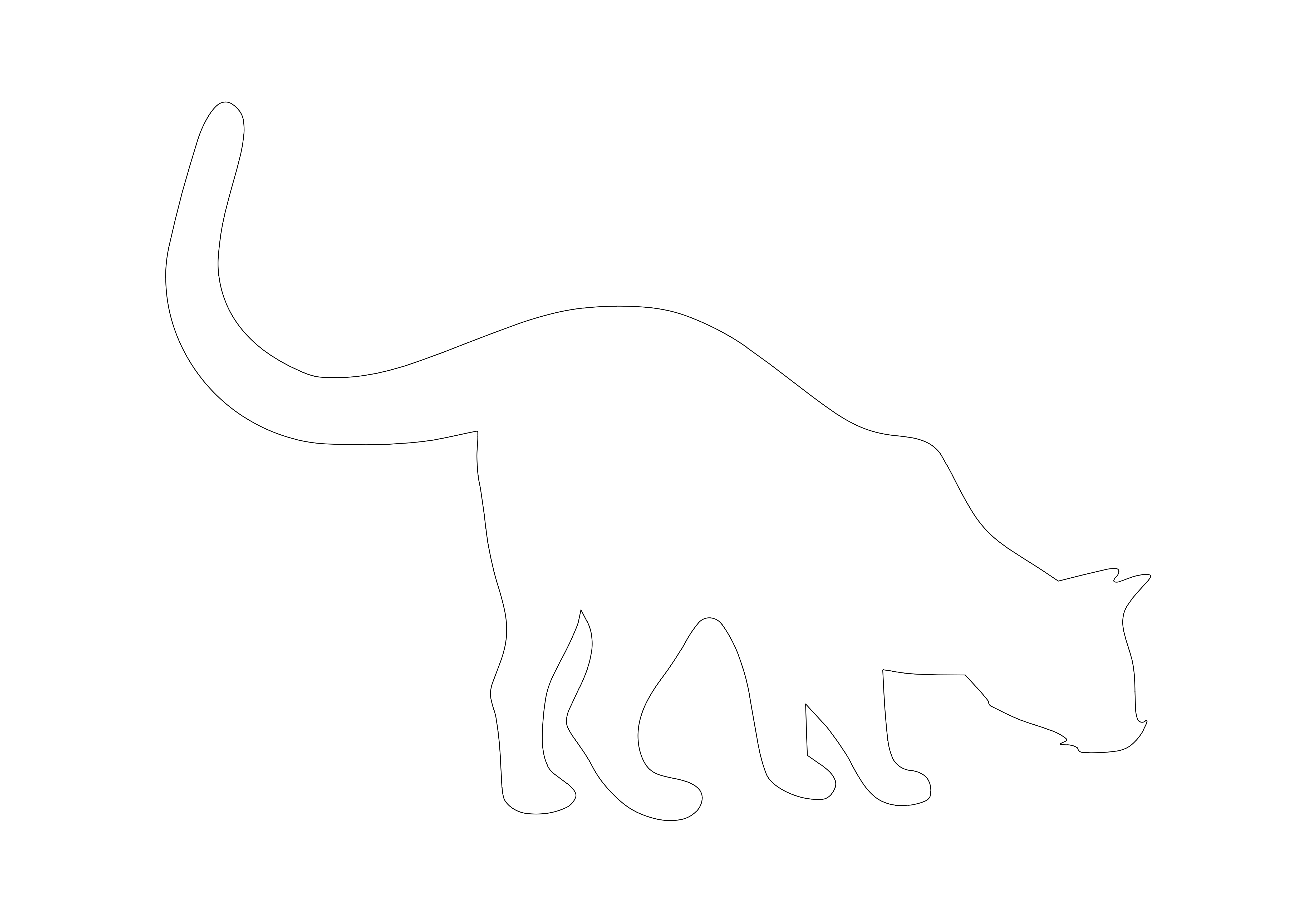 Free Cat CAD Block – DWG, DXF, PDF Format - FreeCADS