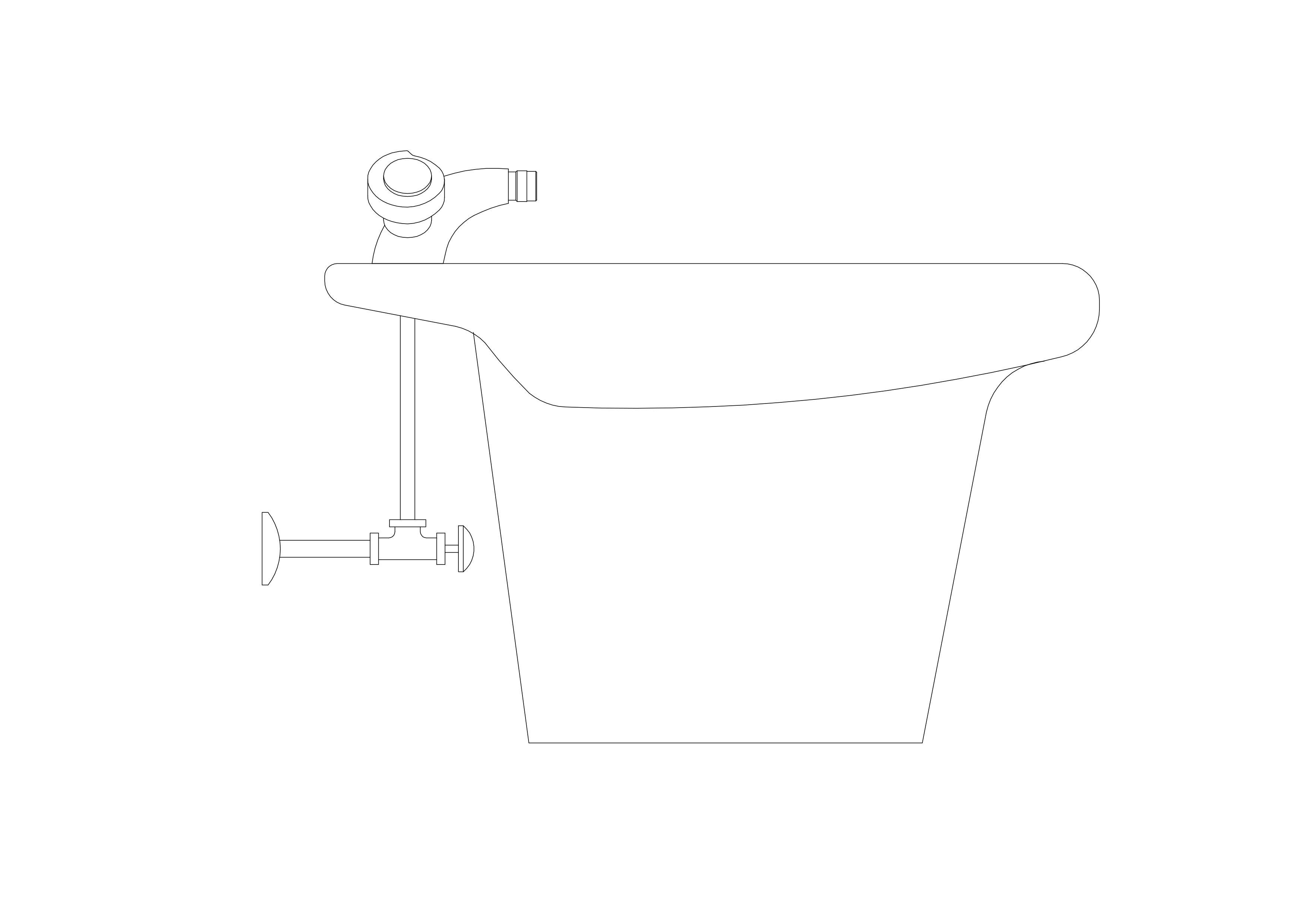 Free Bidet Elevation CAD Block – DWG, DXF, PDF Format - FreeCADS