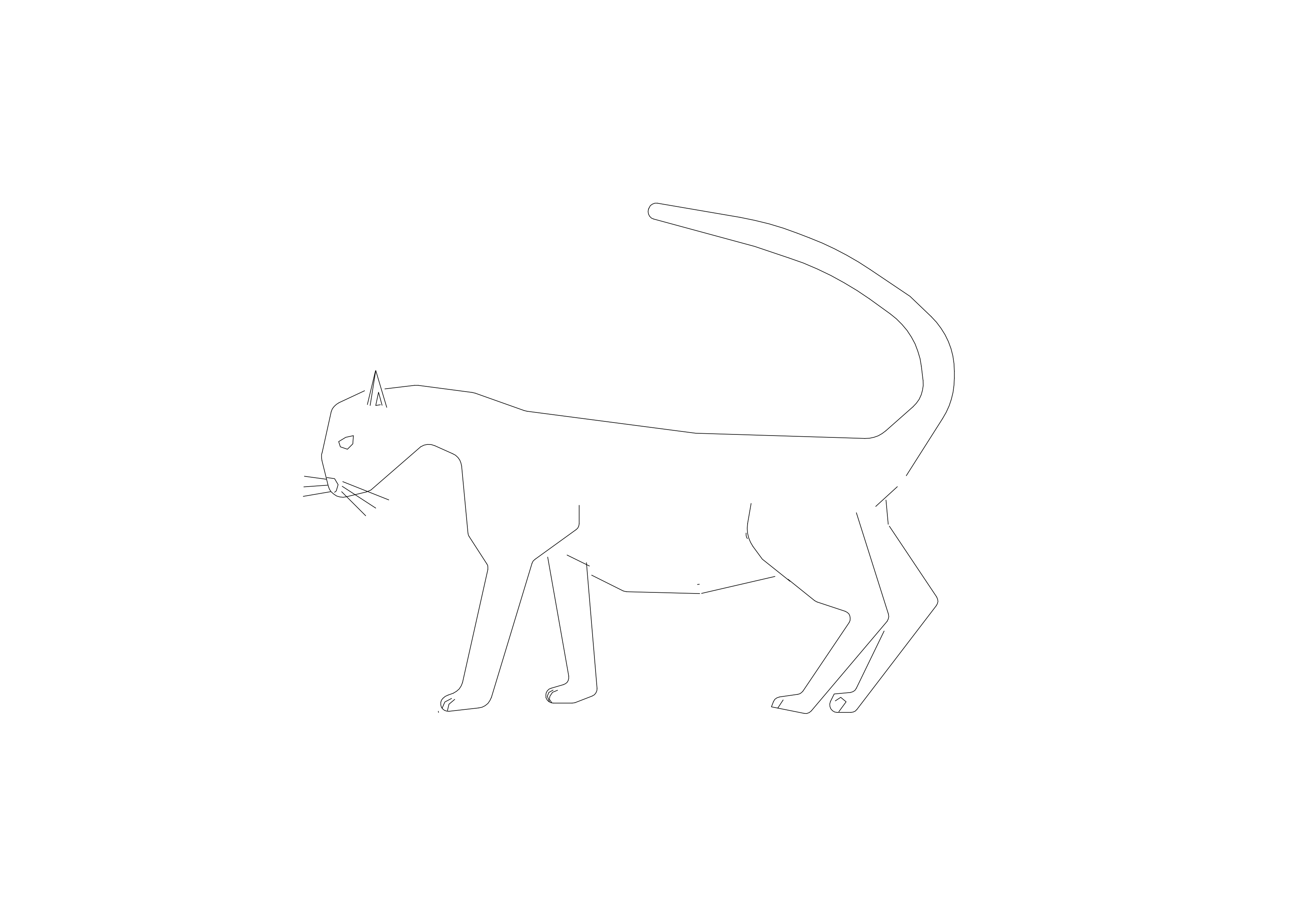 Free Cat CAD Block – DWG, DXF, PDF Format - FreeCADS