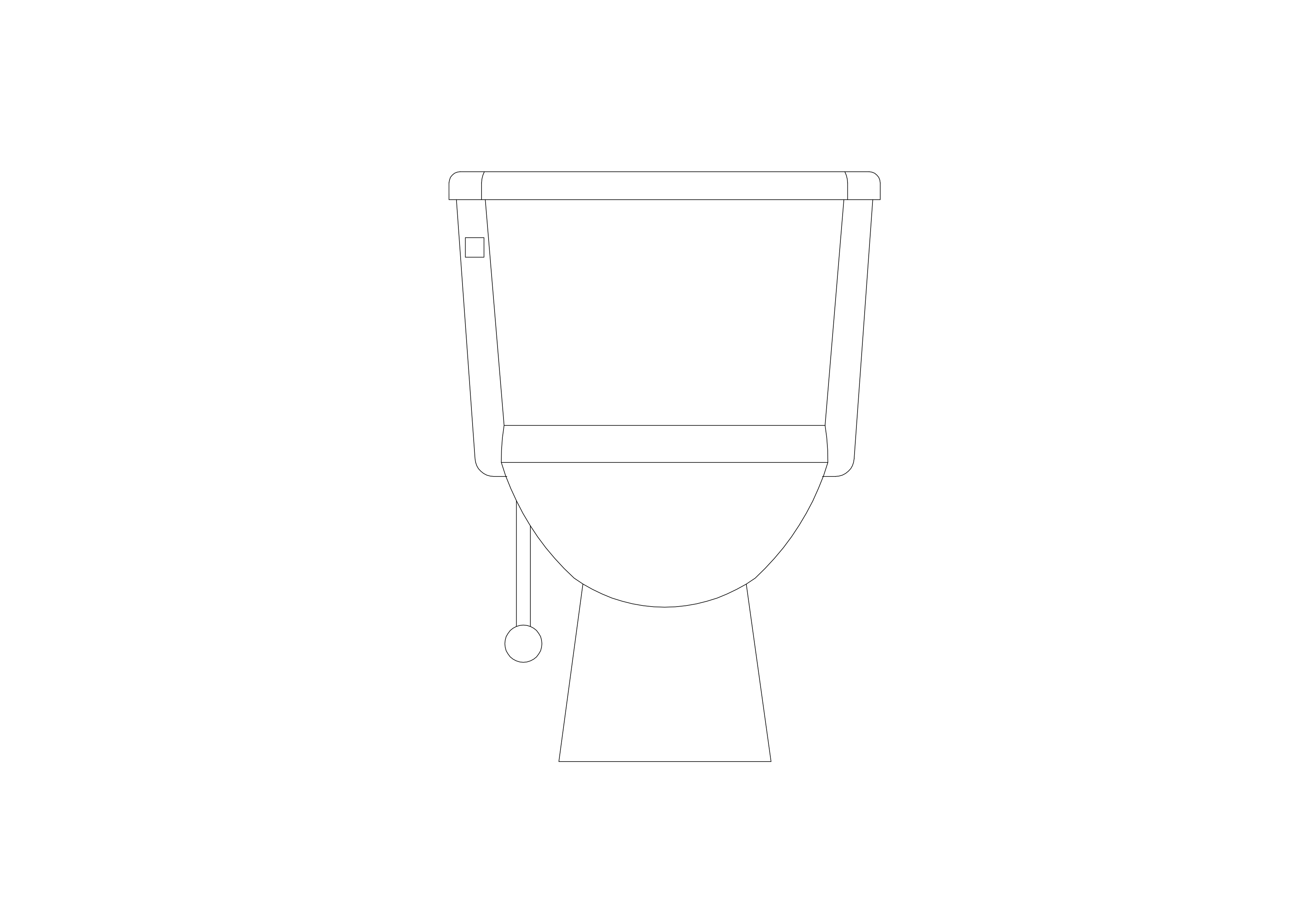 Free Toilet elevation CAD Block – DWG, DXF, PDF Format - FreeCADS