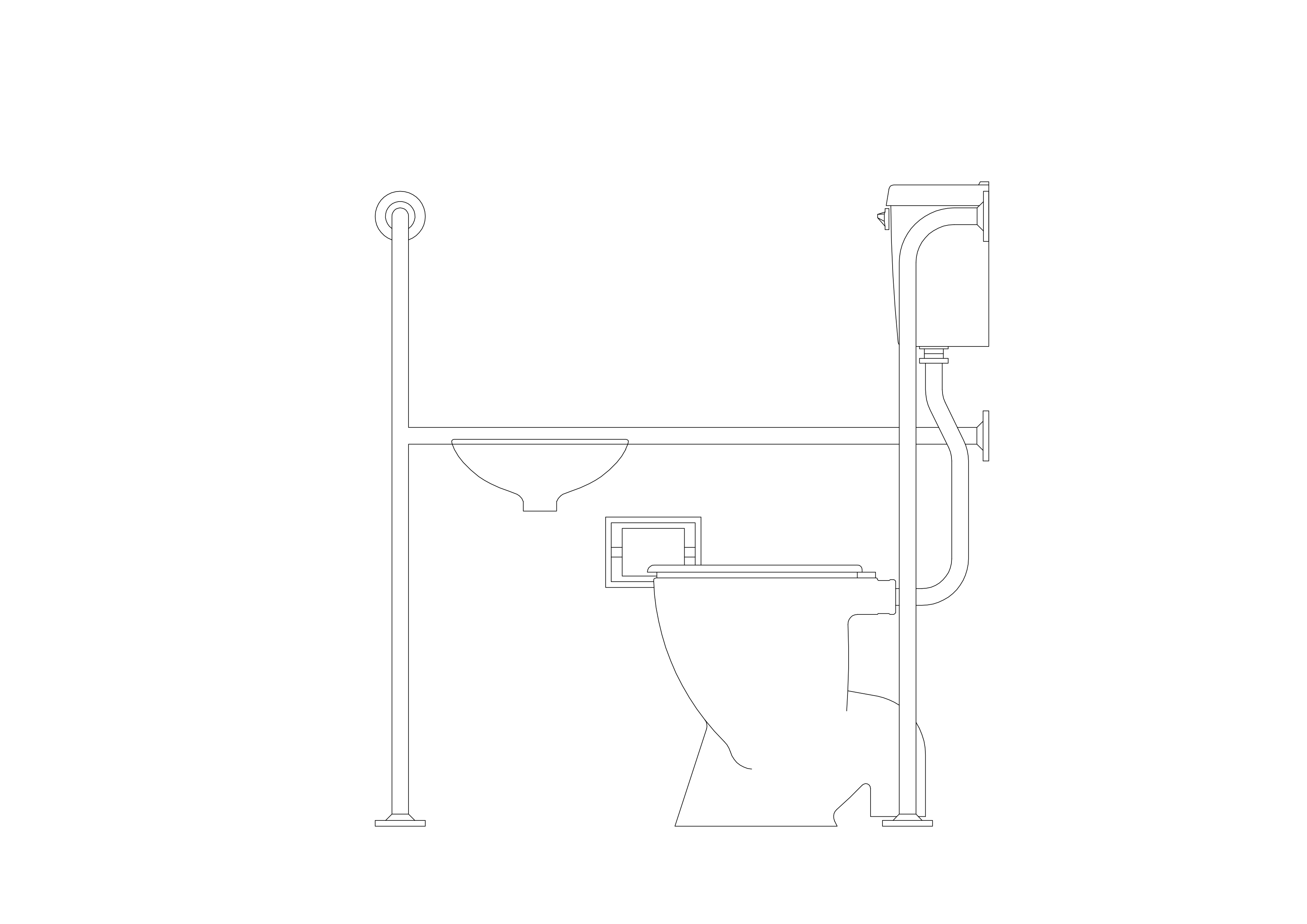 Free Accessible Toilet elevation CAD Block – DWG, DXF, PDF Format ...